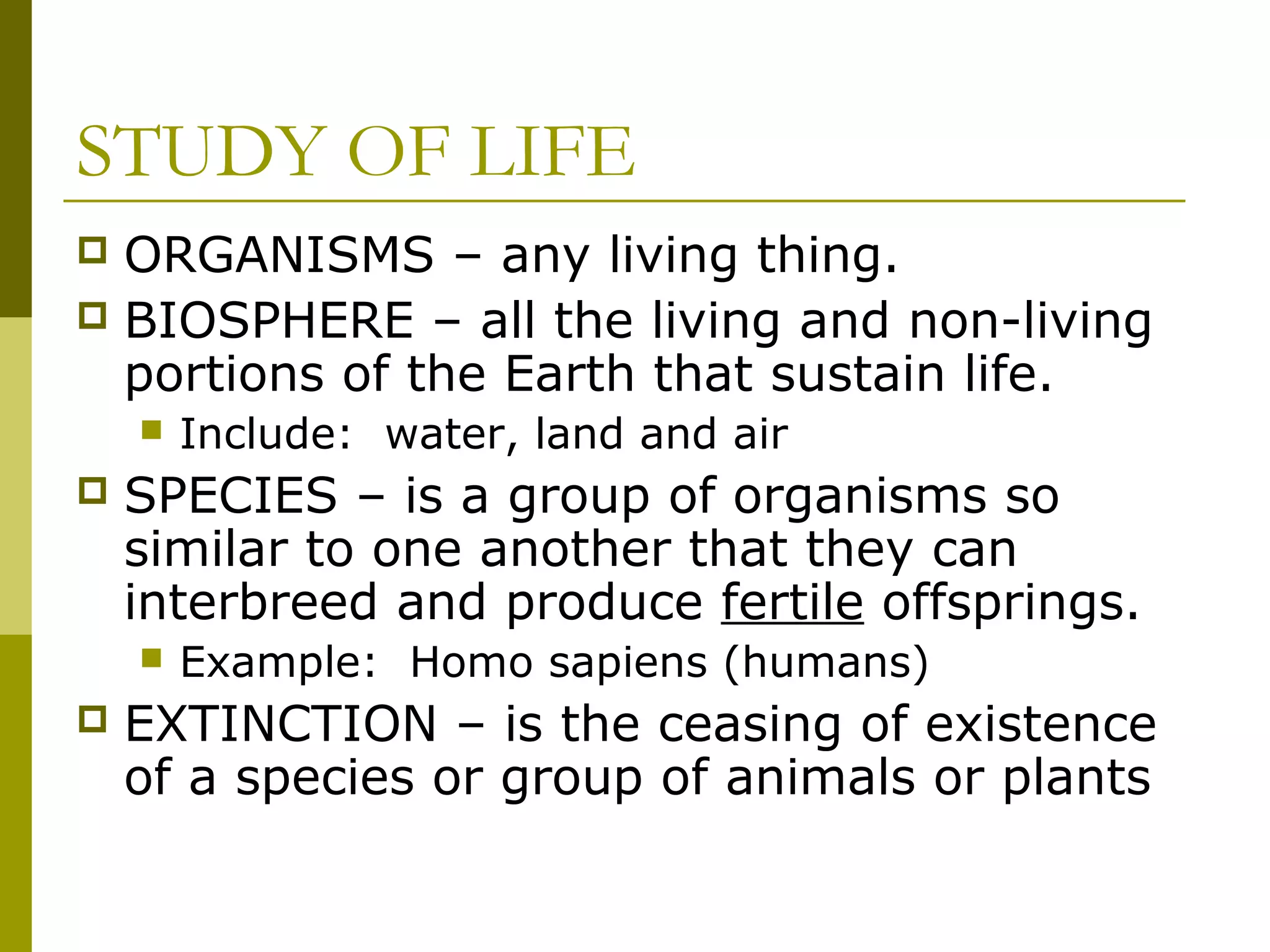 Ch. 1 Biology Notes | PPT