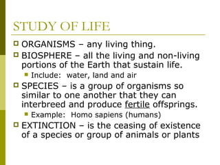 Ch. 1 Biology Notes | PPT