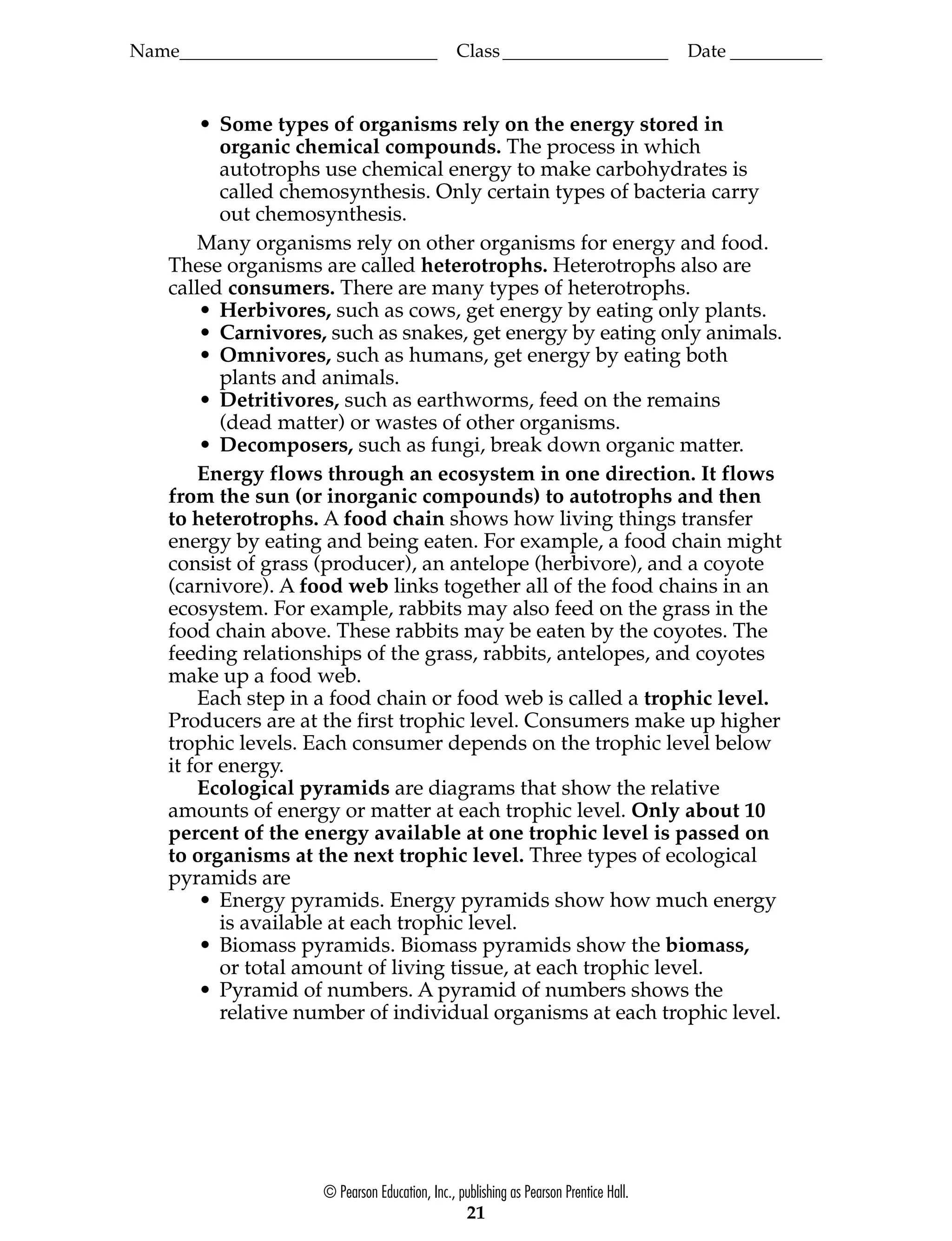 Ch. 3 Notes Biosphere | PDF