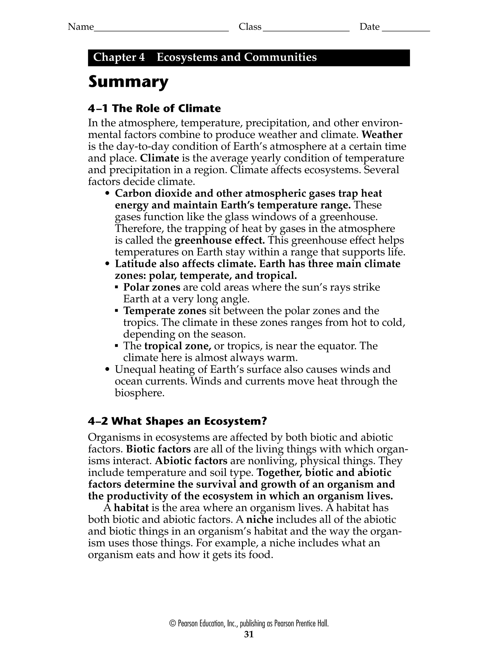 Ch. 4 Ecosystems and Communities | PDF | Science