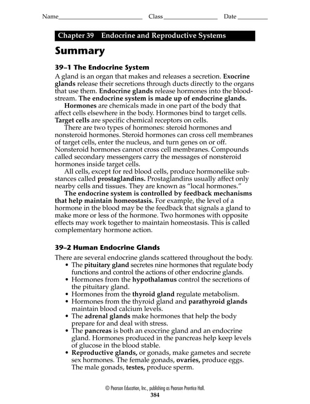 Ch. 39 Notes Reproductive and Endocrine | PDF | Infertility ...