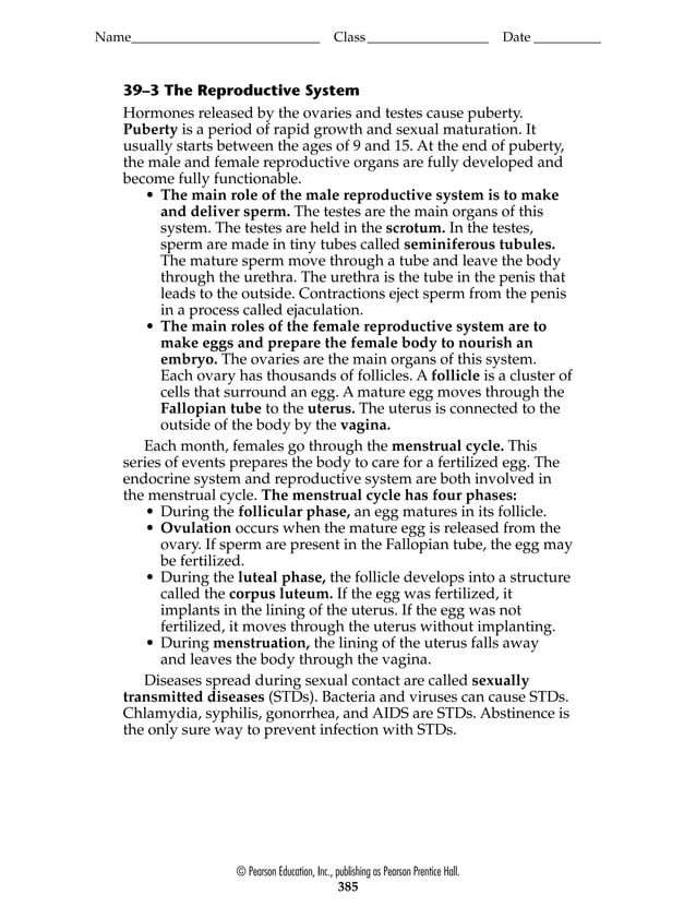 Ch. 39 Notes Reproductive and Endocrine | PDF | Infertility ...