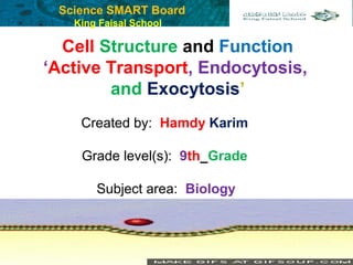 Ch.5 active transport, endocytosis, and exocytosis By Hamdy Karim | PPT | Brain and Nervous ...
