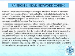 Network Coding in Disruption Tolerant Network (DTN) | PPTX