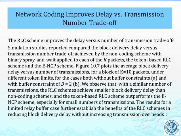 Network Coding in Disruption Tolerant Network (DTN) | PPT