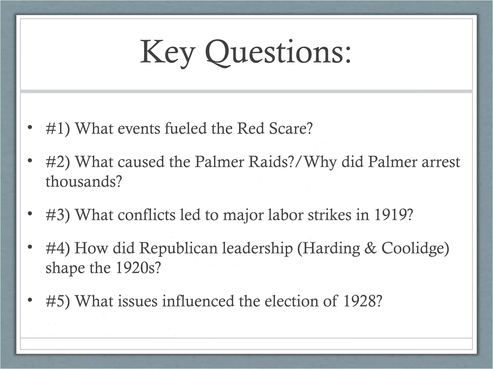 A Republican Decade (1920s) | PPT