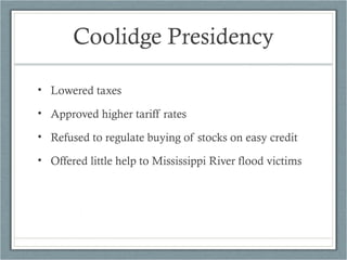 A Republican Decade (1920s) | PPT