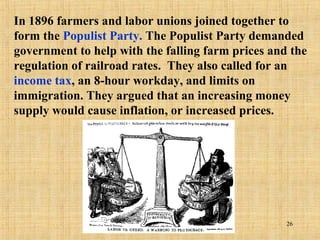 Settlers and Populism- Ch. 13 notes section 2 3 | PPT