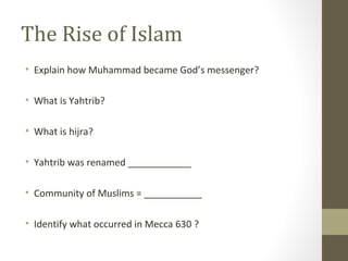 Ch.10 Muslim Civilization | PPT