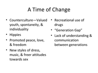 Counterculture of the 1960s | PPT
