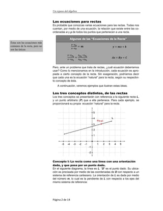 Cómo entender y usar fórmulas para las rectas | PDF