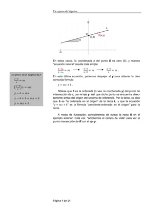 Cómo entender y usar fórmulas para las rectas | PDF