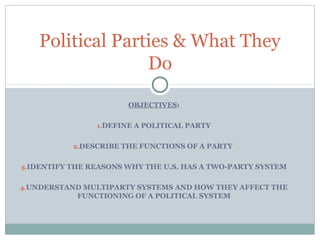 Intro to Political Parties | PPT