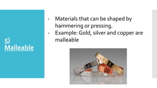 Ch.9.properties of matter and matterials | PPTX