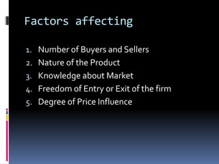 Forms of market | PPTX