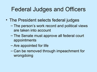 Ch. 11 the federal court system | PPT