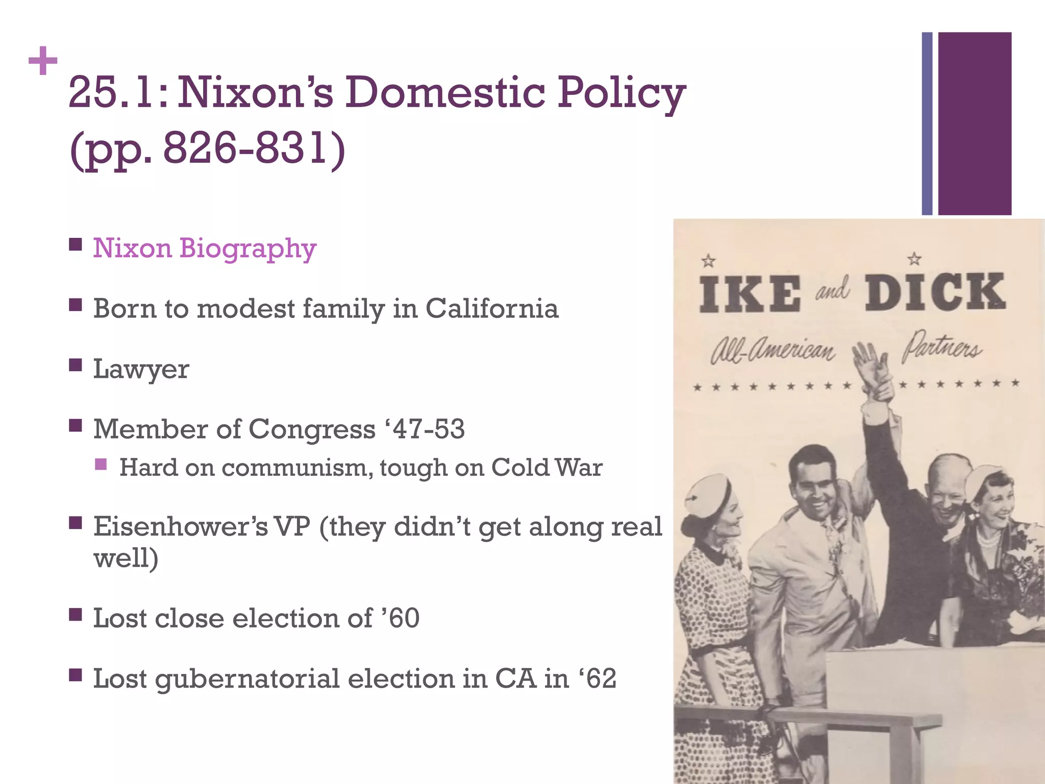Nixon, Ford, & Carter (1969-1981) | PPT