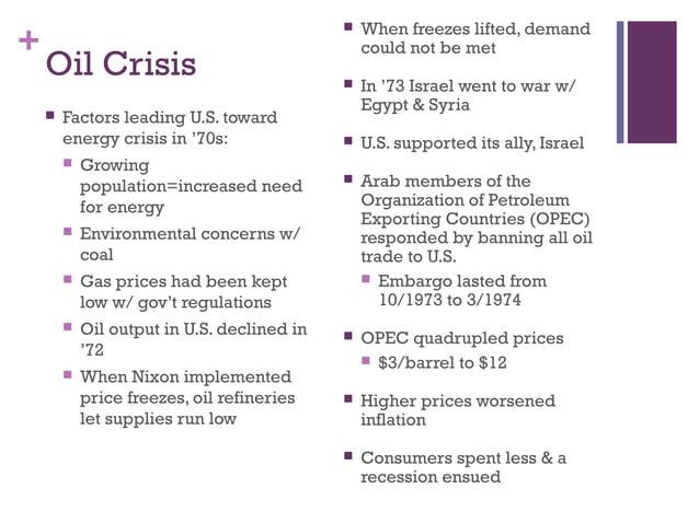 Nixon, Ford, & Carter (1969-1981) | PPT