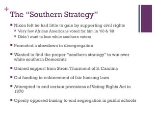 Nixon, Ford, & Carter (1969-1981) | PPT