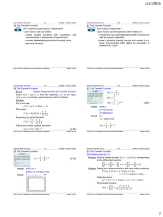 Ch.02 modeling in frequency domain | PDF