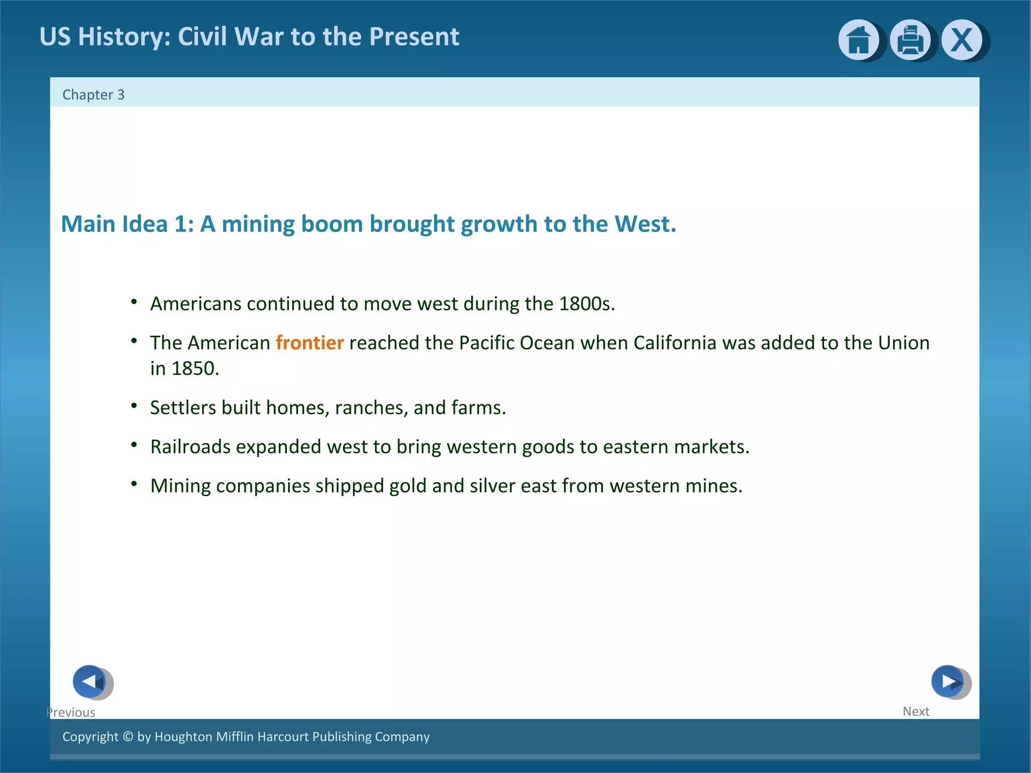 Ch.3 americans move west | PPT