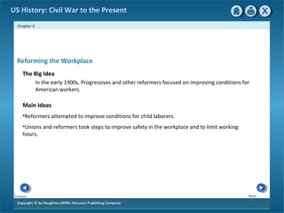 Ch.6 the progressive spirit and reform | PPT