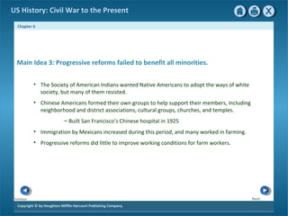Ch.6 the progressive spirit and reform | PPT