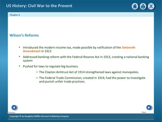 Ch.6 the progressive spirit and reform | PPT