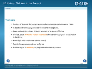 Ch.8 world war i | PPT | Death, Injury, or Military Conflict ...
