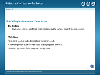 Ch.13- The Civil Rights Movement | PPT | Civic affairs | Politics