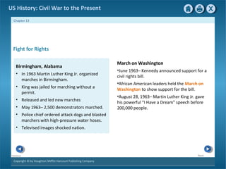 Ch.13- The Civil Rights Movement | PPT