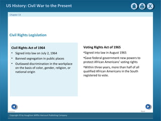 Ch.13- The Civil Rights Movement | PPT