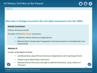 Ch.13- The Civil Rights Movement | PPT