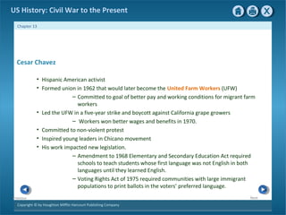 Ch.13- The Civil Rights Movement | PPT | Civic affairs | Politics