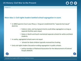 Ch.13- The Civil Rights Movement | PPT