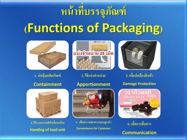 Ch.02 หน้าที่บรรจุภัณฑ์ (Functions of Packaging) | PDF