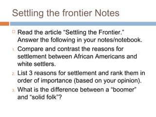 Ch. 13 notes section 2 3 | PPT