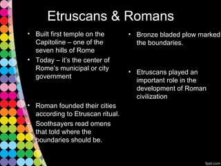 Ch. 13 the Etruscans | PPT