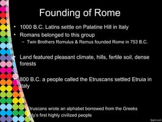 Ch. 13 the Etruscans | PPT