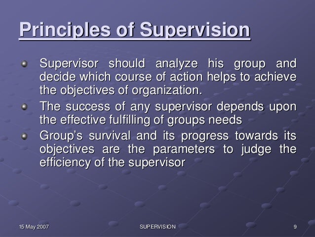 Principles of Management – Chpt 16 : Supervision