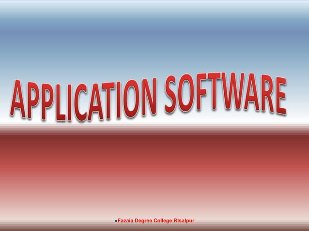 Softwares and types | PPT