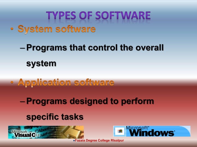 Softwares and types | PPT
