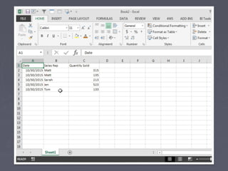 spreadsheet program | PPT