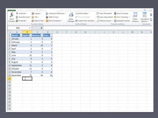 spreadsheet program | PPT