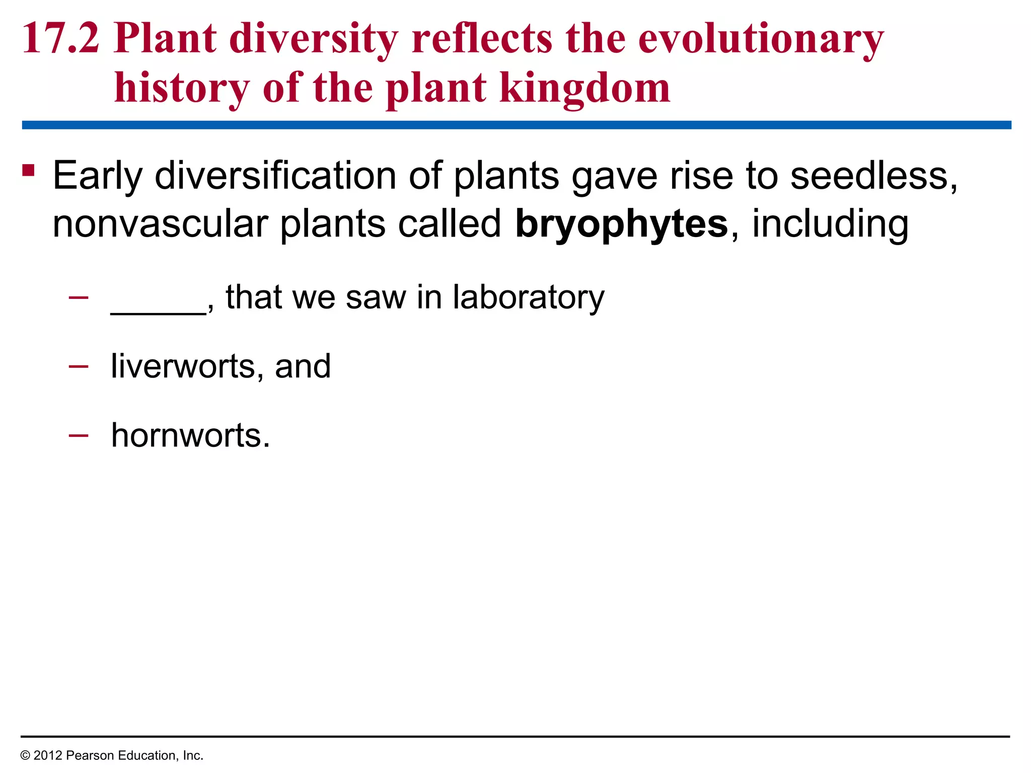 Plants Evolution | PPT