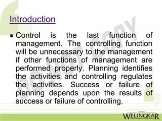 Principles of Management – Chpt 17 : Controlling | PDF