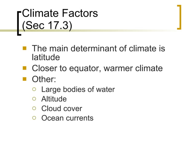 Ch.17 Notes Mc Neely 2009 | PPT | Weather | Science