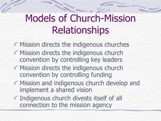 Ch.18 the indigenous church | PPT