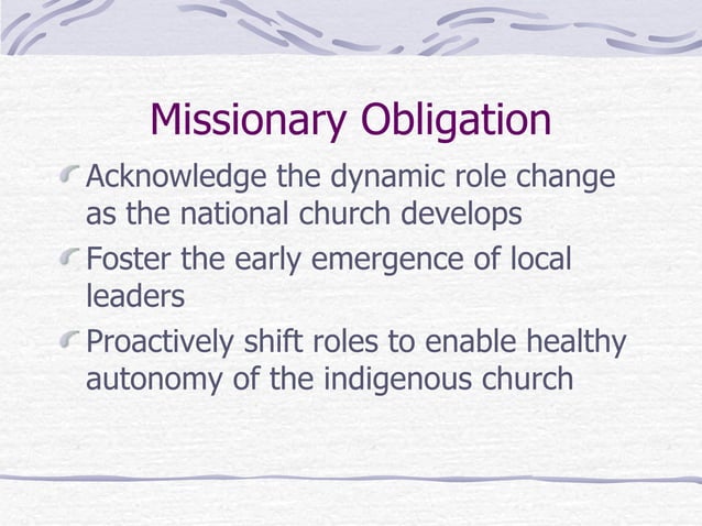 Ch.18 the indigenous church | PPT