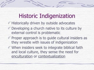 Ch.18 the indigenous church | PPT